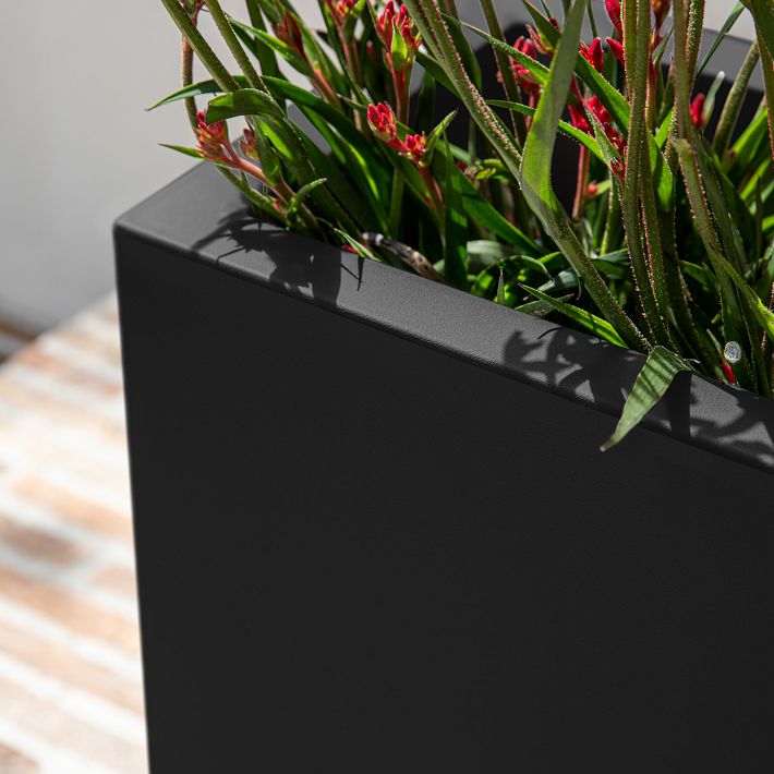 Veradek Block Series Indoor/Outdoor Plastic Span Planters | West Elm