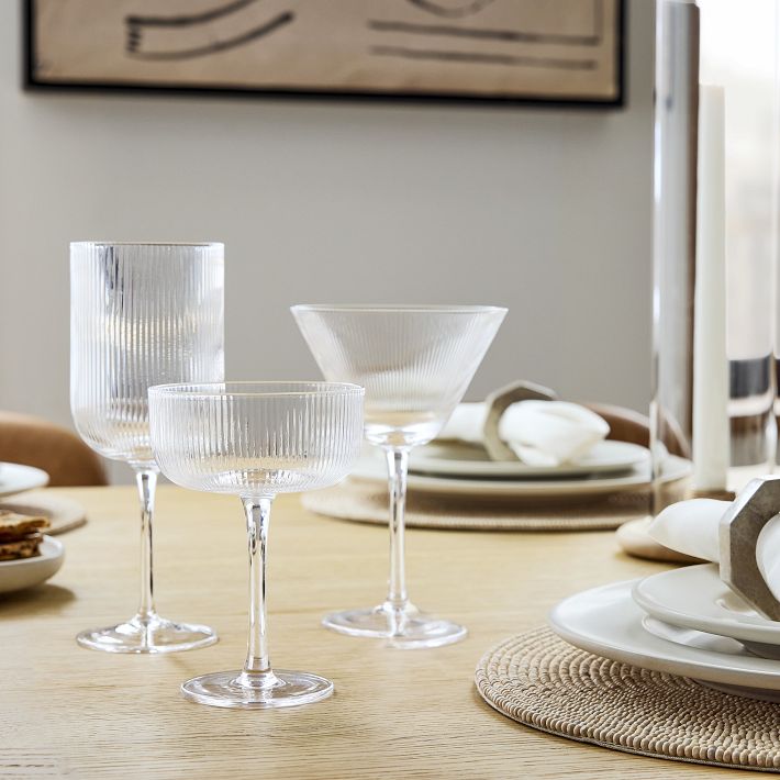 Fluted Glassware Sets West Elm