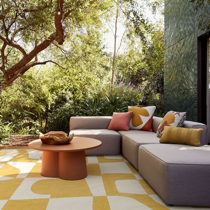 Poolside Geo Performance Rug | West Elm