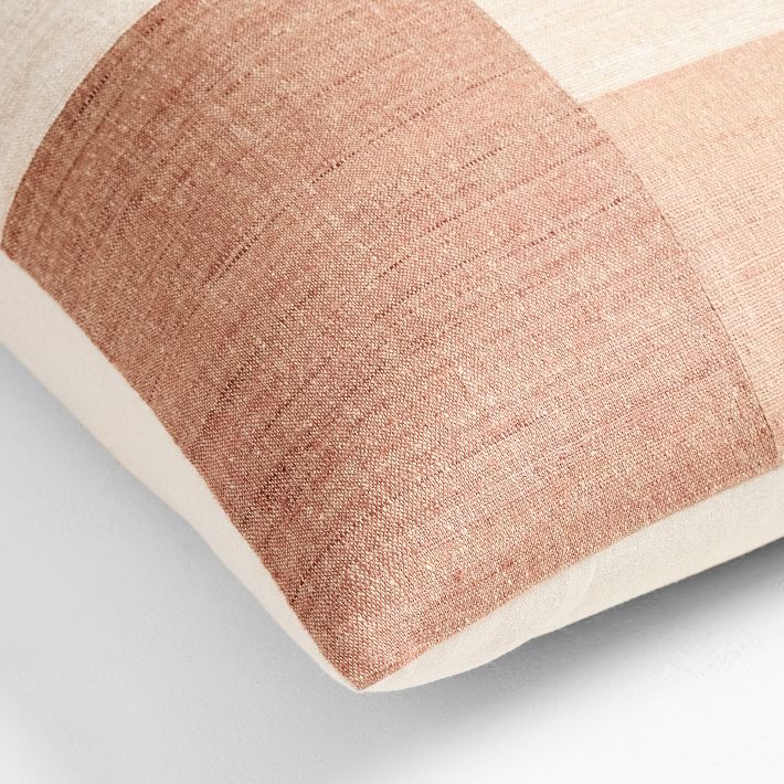 Tonal Silk Patchwork Pillow Cover | West Elm