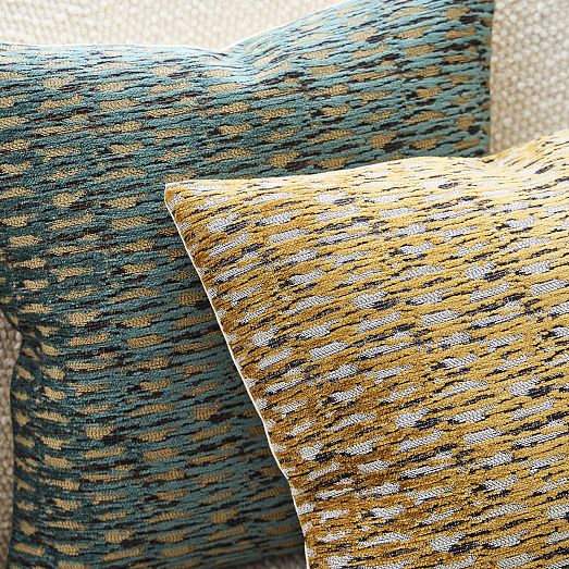 Abstract Linear Chenille Pillow Cover | West Elm