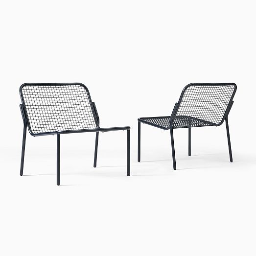 Seville Outdoor Stacking Lounge Chair (Set of 2) | West Elm