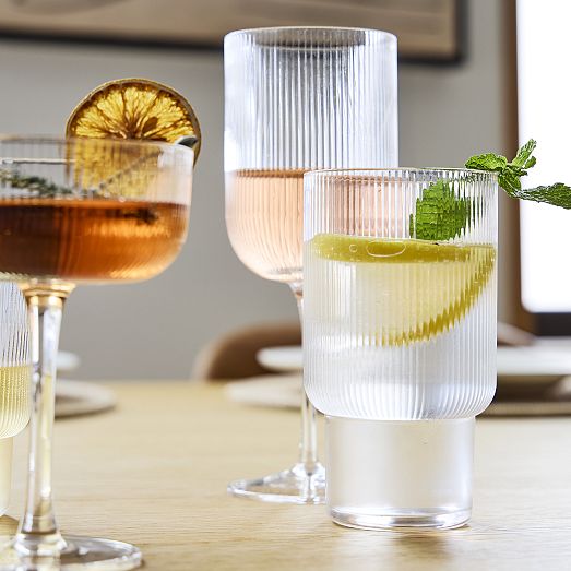 Fluted Drinking Glass Sets | West Elm