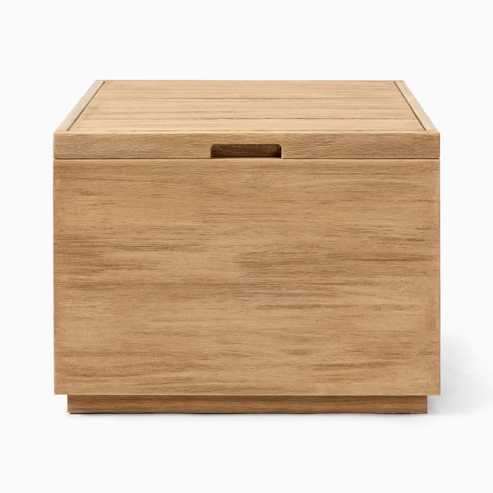 Volume Outdoor Square Storage Side Table (26") | West Elm
