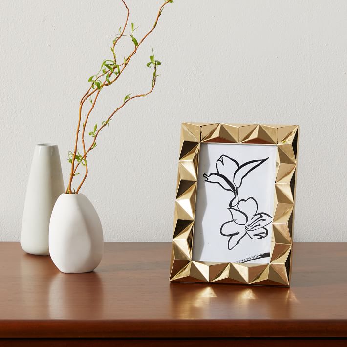 Pascal Tabletop Frames - Polished Brass | West Elm