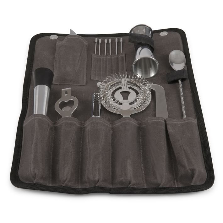 Essential 18-Piece Bar Tools w/ Backpack Set | West Elm