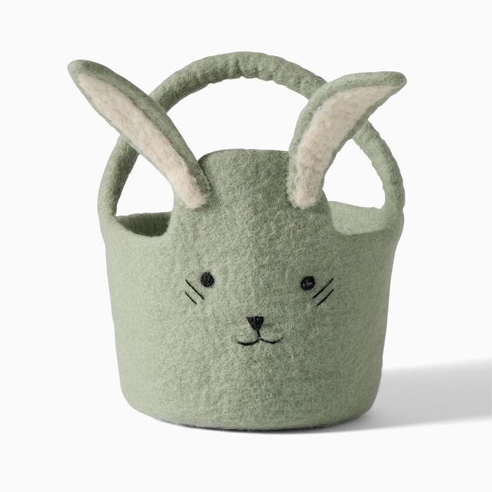 Felt Bunny Easter Bucket | West Elm