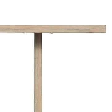 Yvette Woven Rectangle Dining Table (84") | West Elm