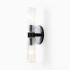 Fluted Double Short Indoor/Outdoor Sconce (3") | West Elm