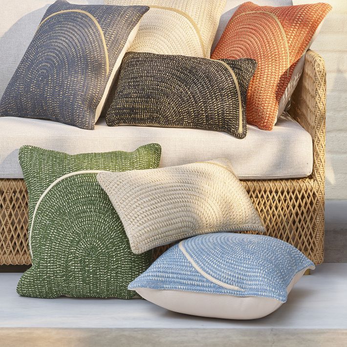 Woven Arches Indoor/Outdoor Pillow | West Elm