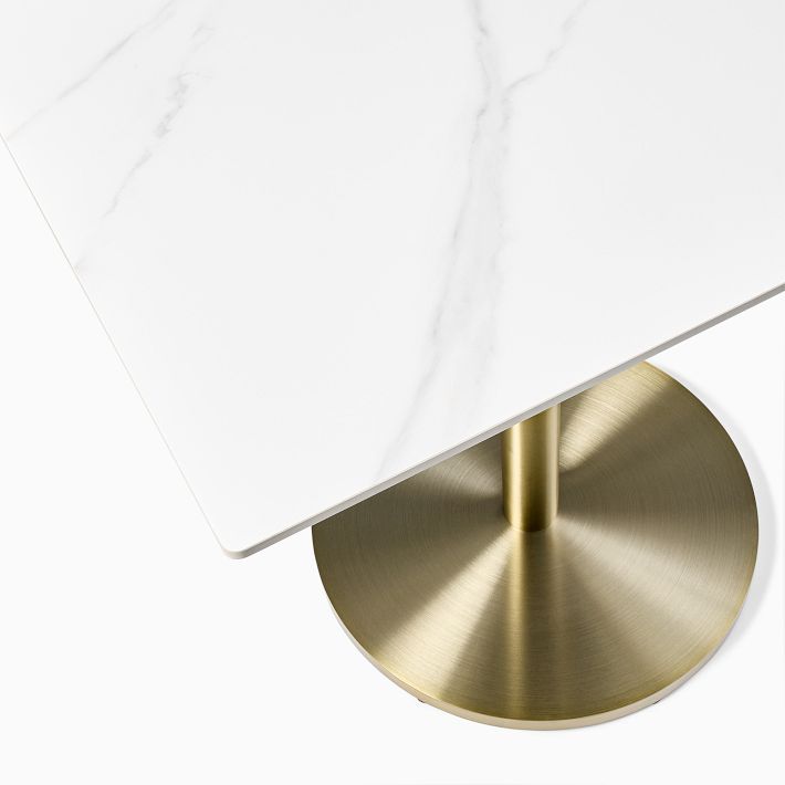 Orbit Restaurant Rectangle Dining Table - Porcelain | West Elm