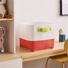 Canvas Colorblock Baskets | West Elm