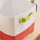 Canvas Colorblock Baskets | West Elm