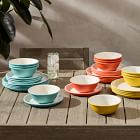 Flared Pop-Tone Melamine Dinner Plate Sets | West Elm