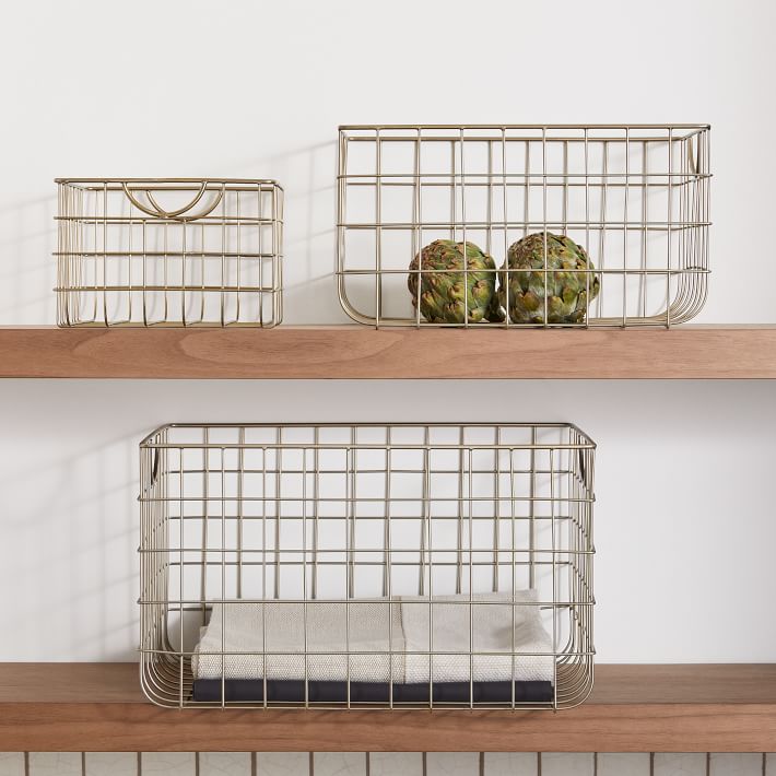 Quentin Metal Wire Baskets | West Elm