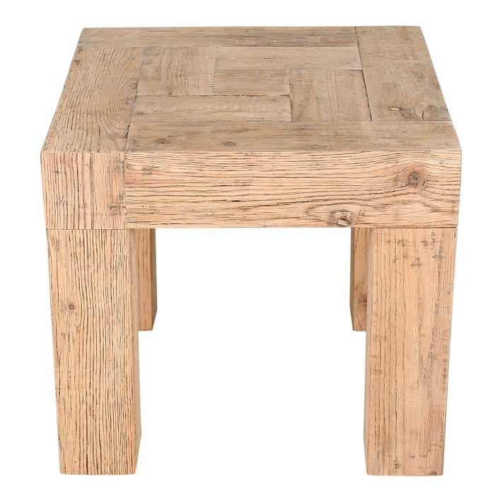 Solid Reclaimed Wood Side Table | West Elm