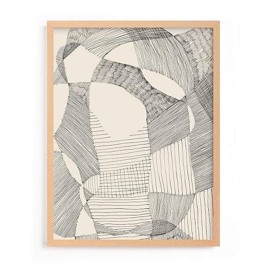 Random Land Framed Wall Art by Minted for West Elm | West Elm