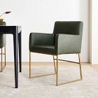 Range Leather Dining Arm Chair | West Elm