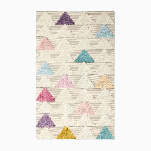 Triangle Shag Rug | West Elm