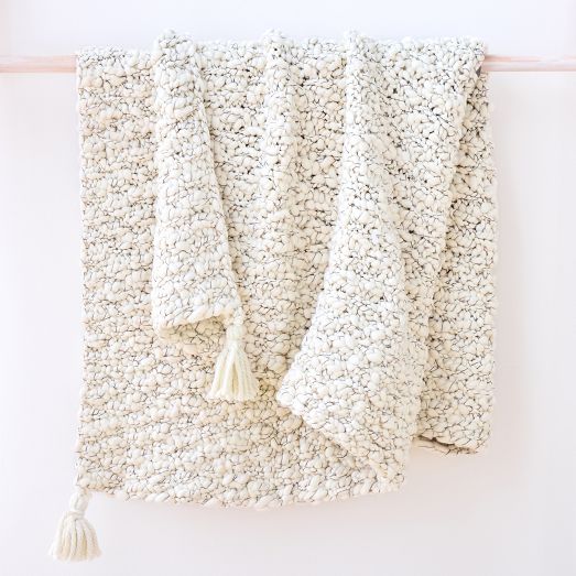 Chunky Marl Knit Throw | West Elm