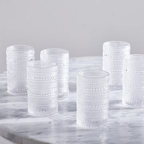 Jupiter Beaded Drinking Glass (Set of 6) | West Elm