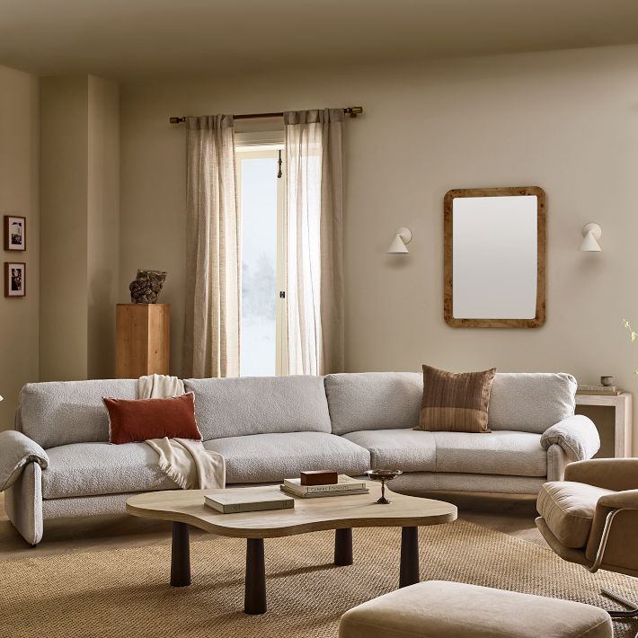 Parry 2-Piece Wedge Sectional (140") | West Elm