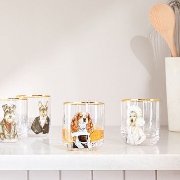 Dapper Animal Best in Show Drinking Glasses | West Elm