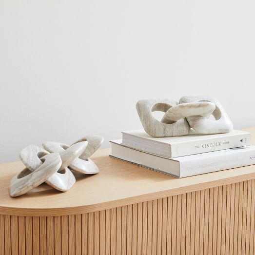 Bellport Link Marble Stone Objects | West Elm