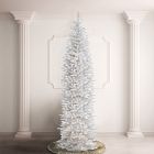 Pre-Lit Faux Kingswood White Fir Pencil Tree | West Elm