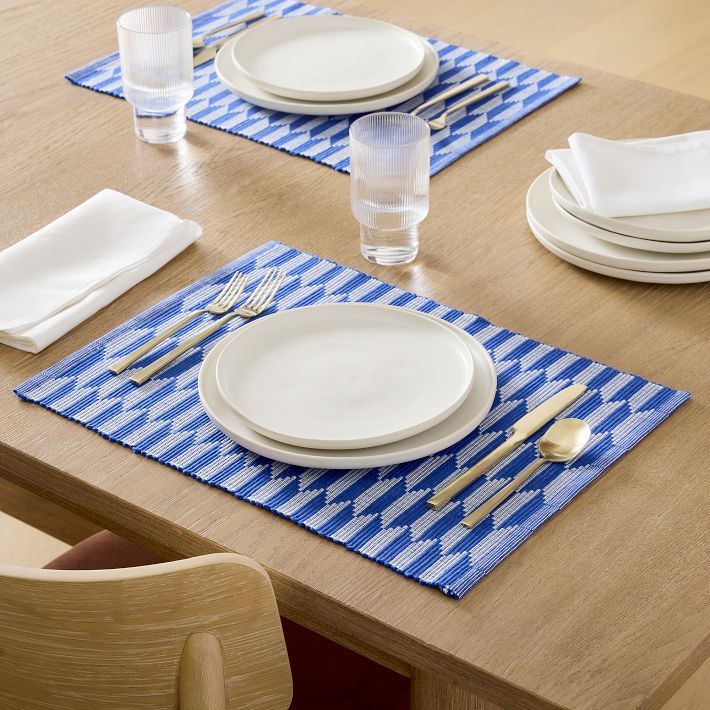 Optic Geo Cotton Placemat Sets | West Elm
