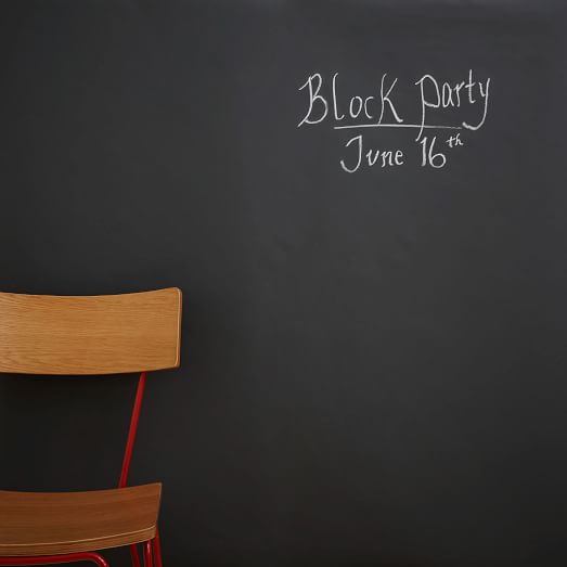 Chalkboard Panel Wallpaper | West Elm