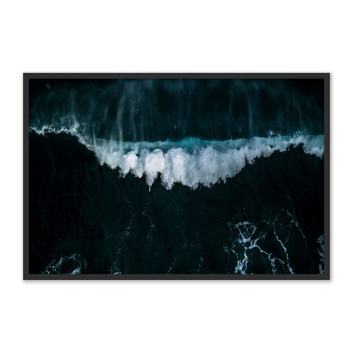 Wave Break 4 Framed Wall Art by Michael Schauer | West Elm
