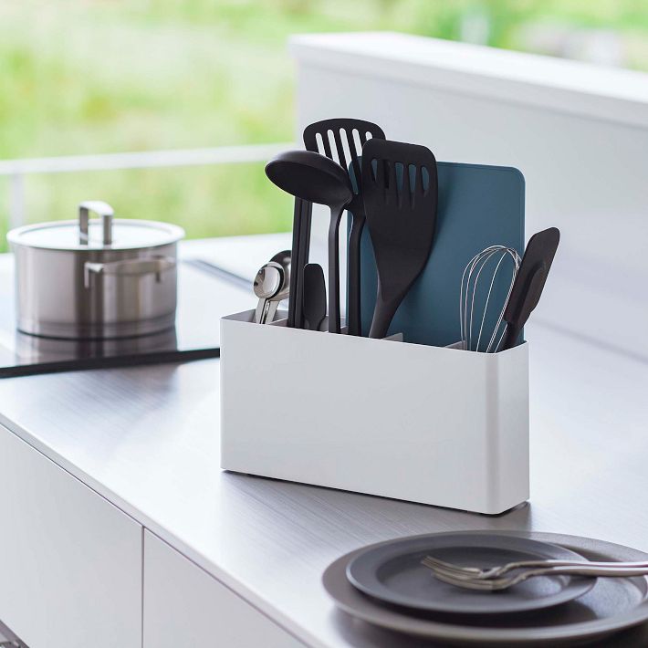 Yamazaki Utensil & Flexible Cutting Mat Holder | West Elm