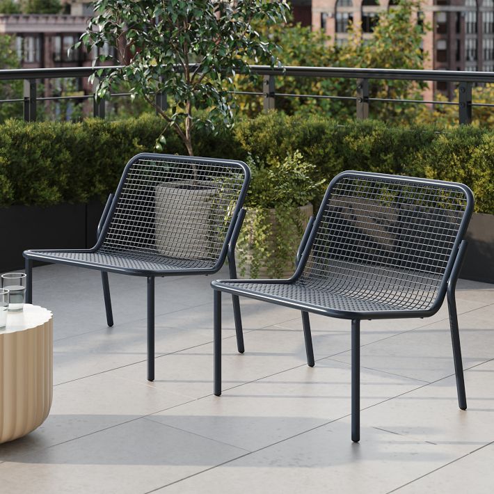 Seville Outdoor Stacking Lounge Chair (Set of 2) | West Elm