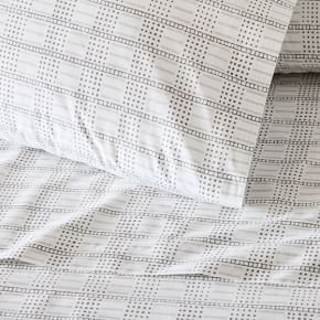 Printed Grid Sheet Set | West Elm