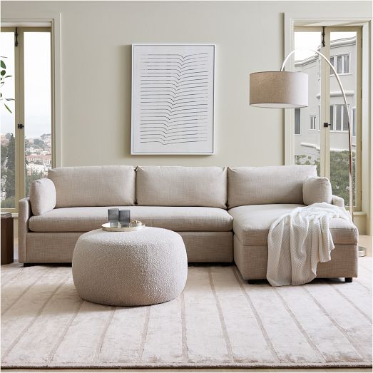 Marin 2-Piece Sleeper Sectional w/ Storage Chaise (111") | West Elm