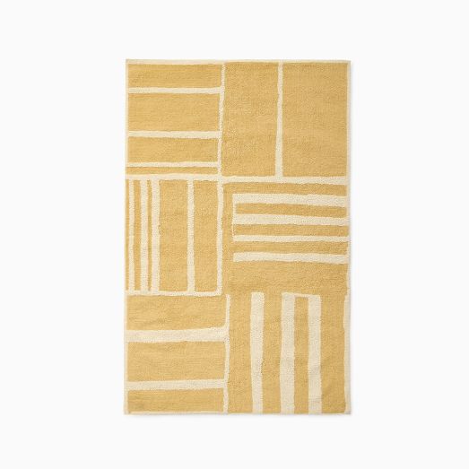 Open Box: Washable Striped Blocks Rug | West Elm