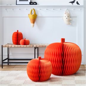 Halloween Paper Accordion Pumpkins | West Elm