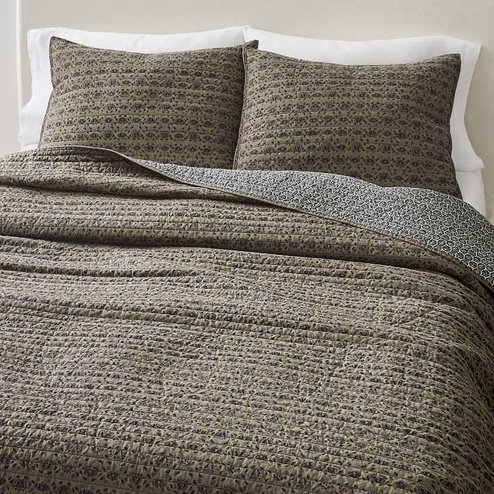 Gemma Reversible Print Mix Quilt & Shams | West Elm