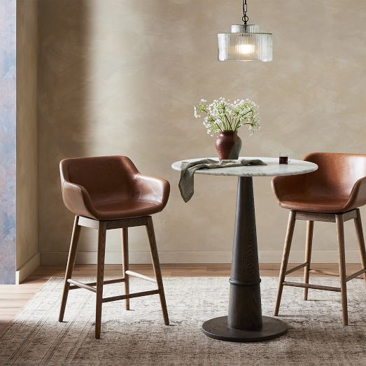 Badr Swivel Bar & Counter Stools | West Elm
