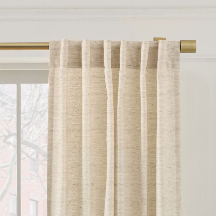 Astor Faux Silk Texture Curtain | West Elm