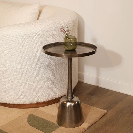 Hito Round Two-Tone Side Table (15"–18") | West Elm