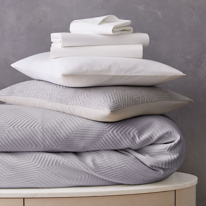 Modern Geo & Percale Starter Bedding Set | West Elm