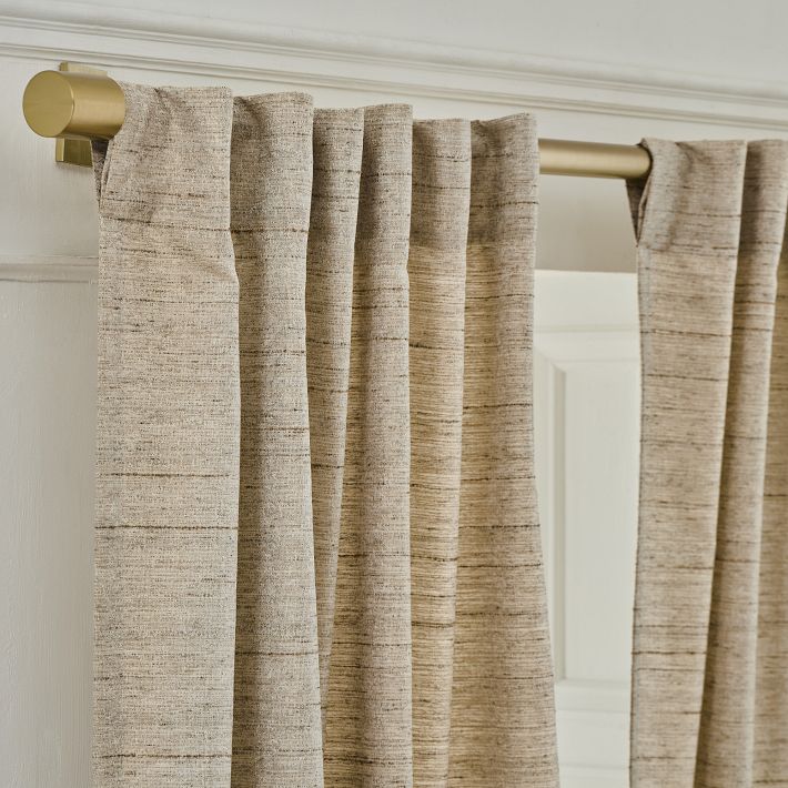 Astor Faux Silk Texture Curtain | West Elm