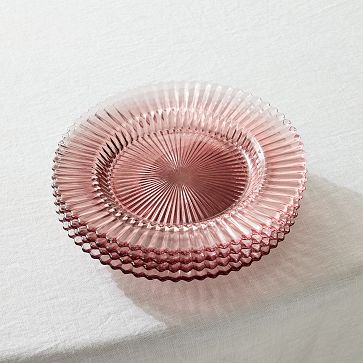 Archie Glass Salad Plates (Set of 4) | West Elm
