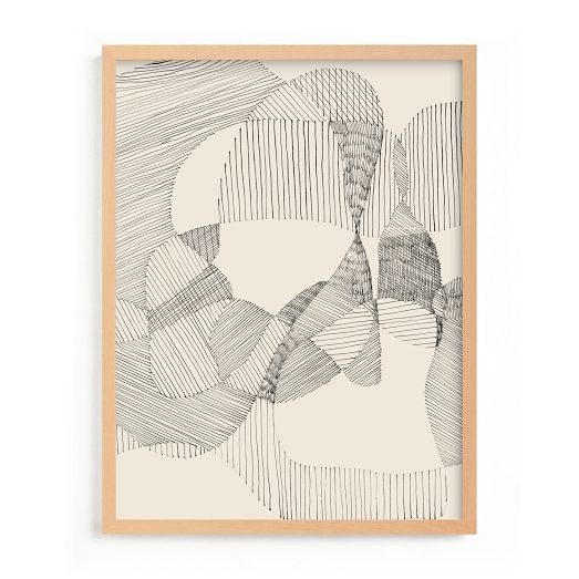 Random Land Framed Wall Art by Minted for West Elm | West Elm