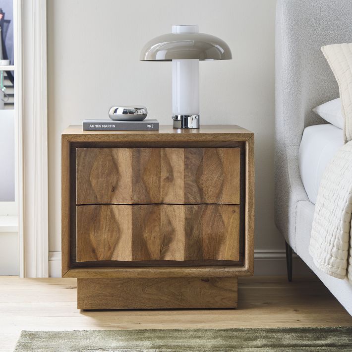 Carved Pattern Nightstand (26") | West Elm