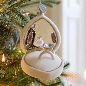 Glass Ring Ornament West Elm