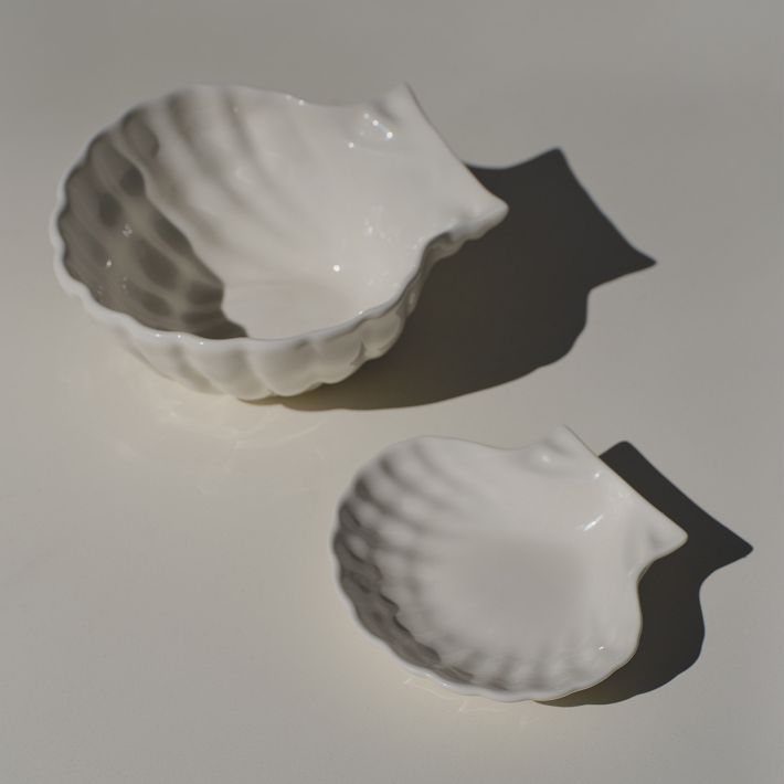 Billy Cotton Ceramic Shell Bowl | West Elm