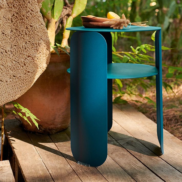 Fermob Bebop Metal Outdoor Side Table (14") | West Elm